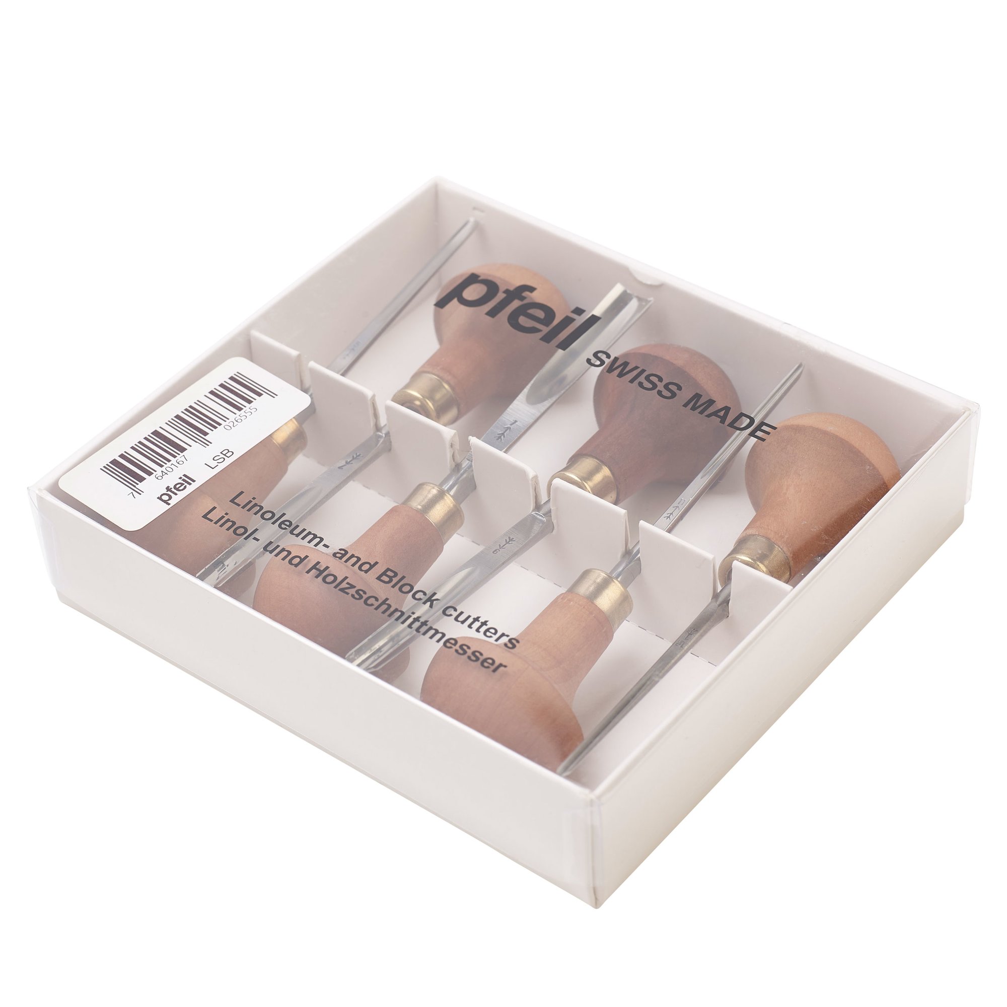 PFEIL Lino & Wood Engraving Tools - Set of 6, LS C | Charbonnel