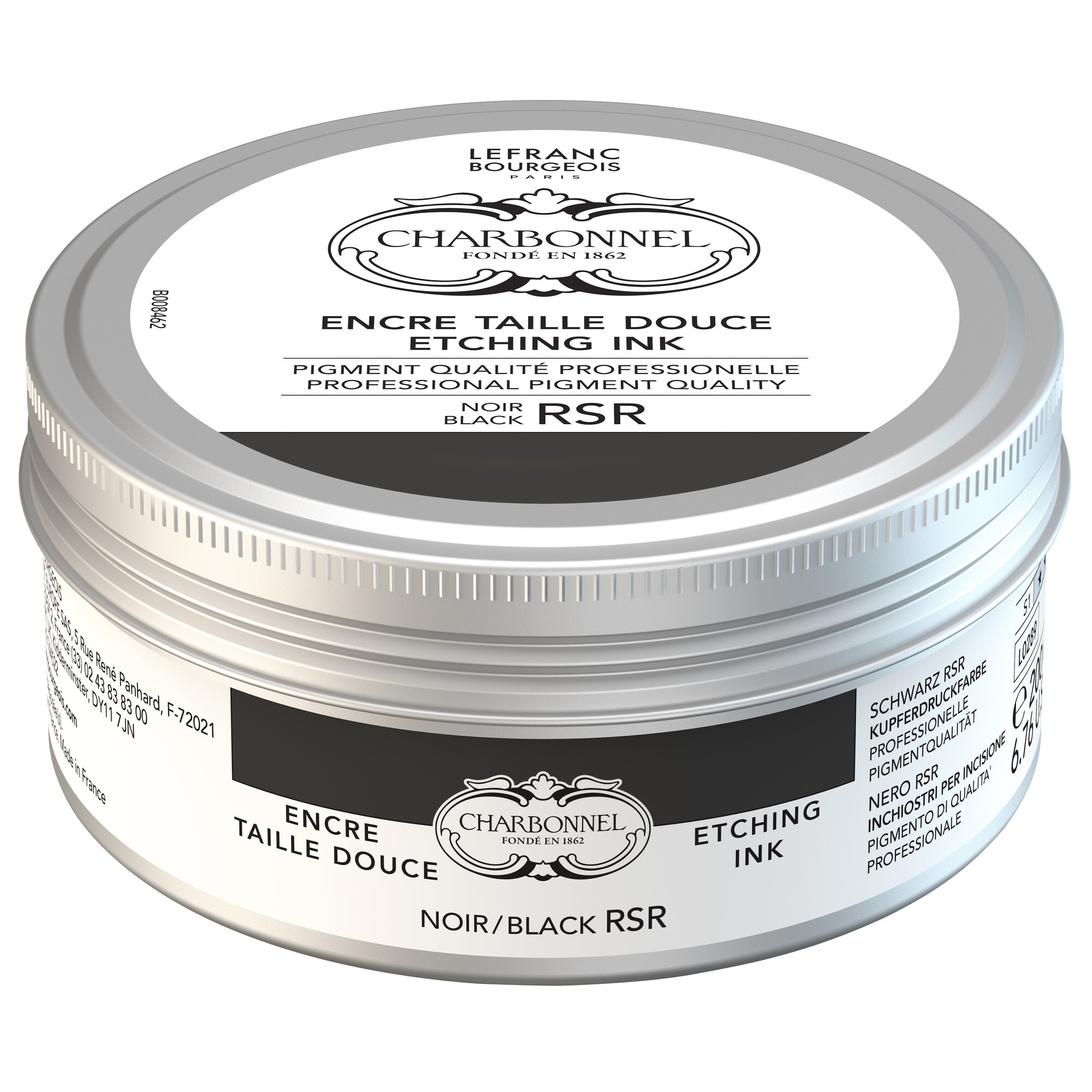 Encre Taille Douce - Noir RSR - 200ml - Charbonnel FR