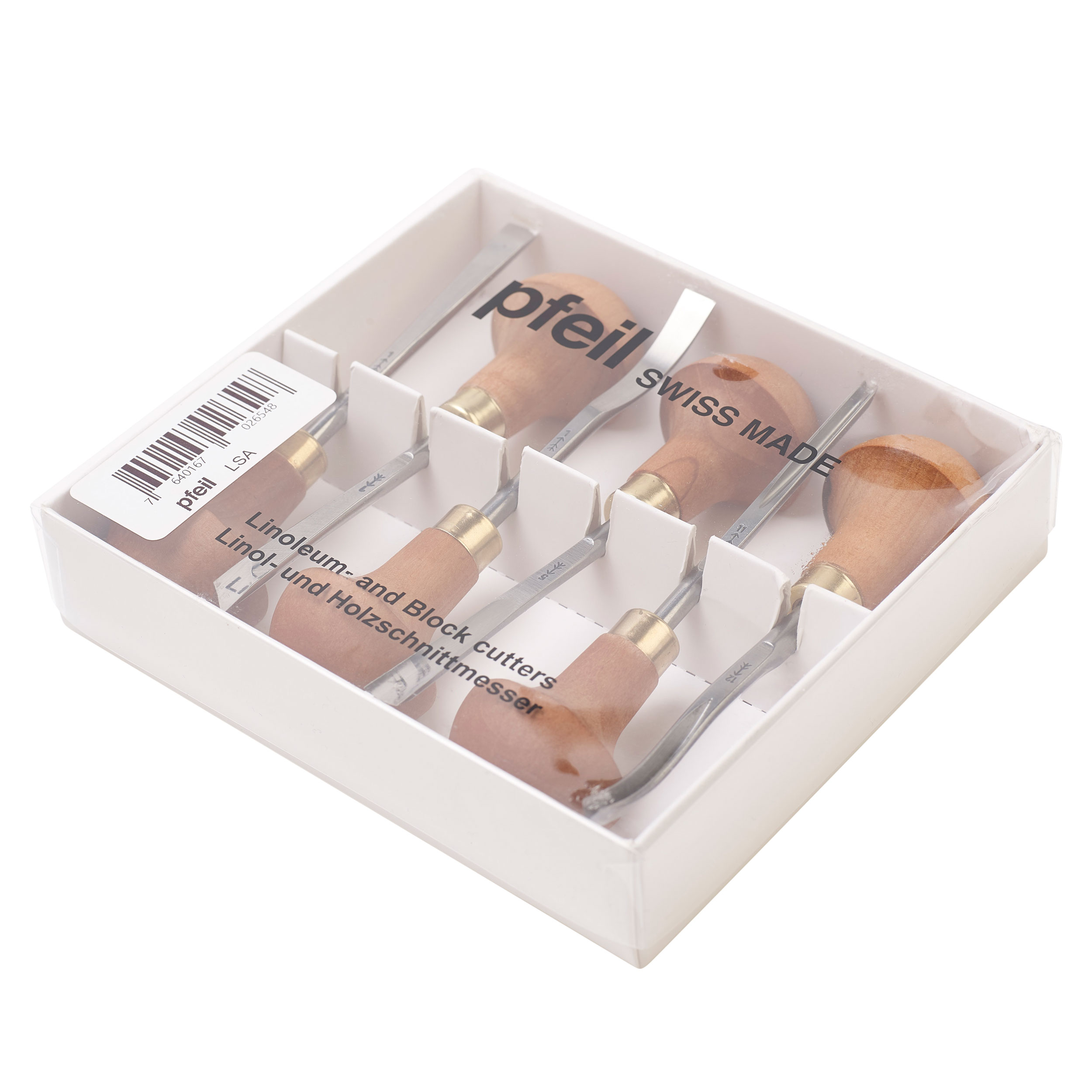 Pfeil - Assortiment de 6 outils pour gravure sur Lino et Bois LS A ...